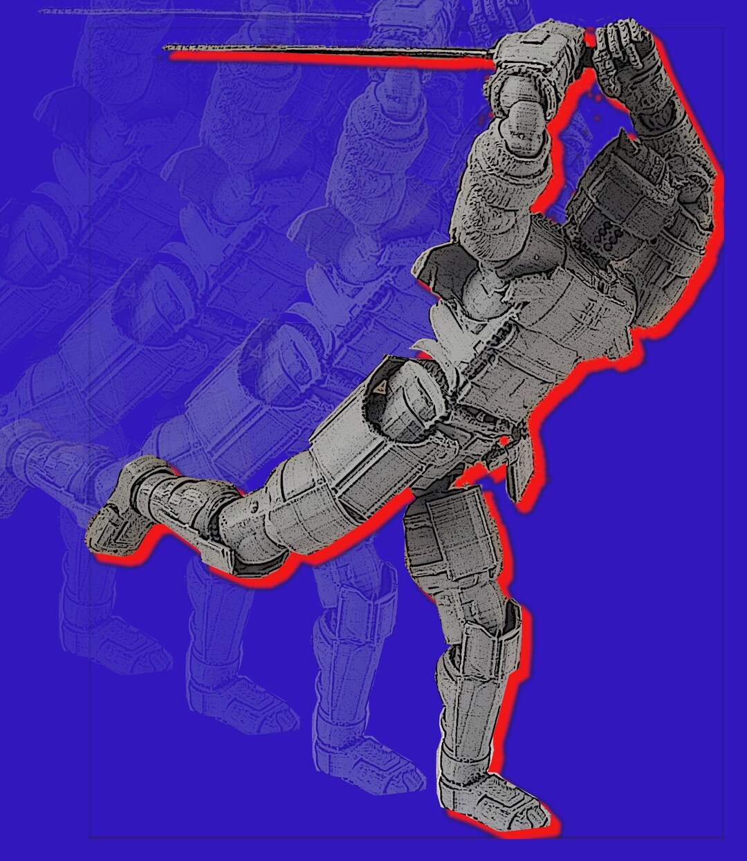 3D Printed Articulated Ninja / 3D Print Ninja Desk Toy and Figurine ...