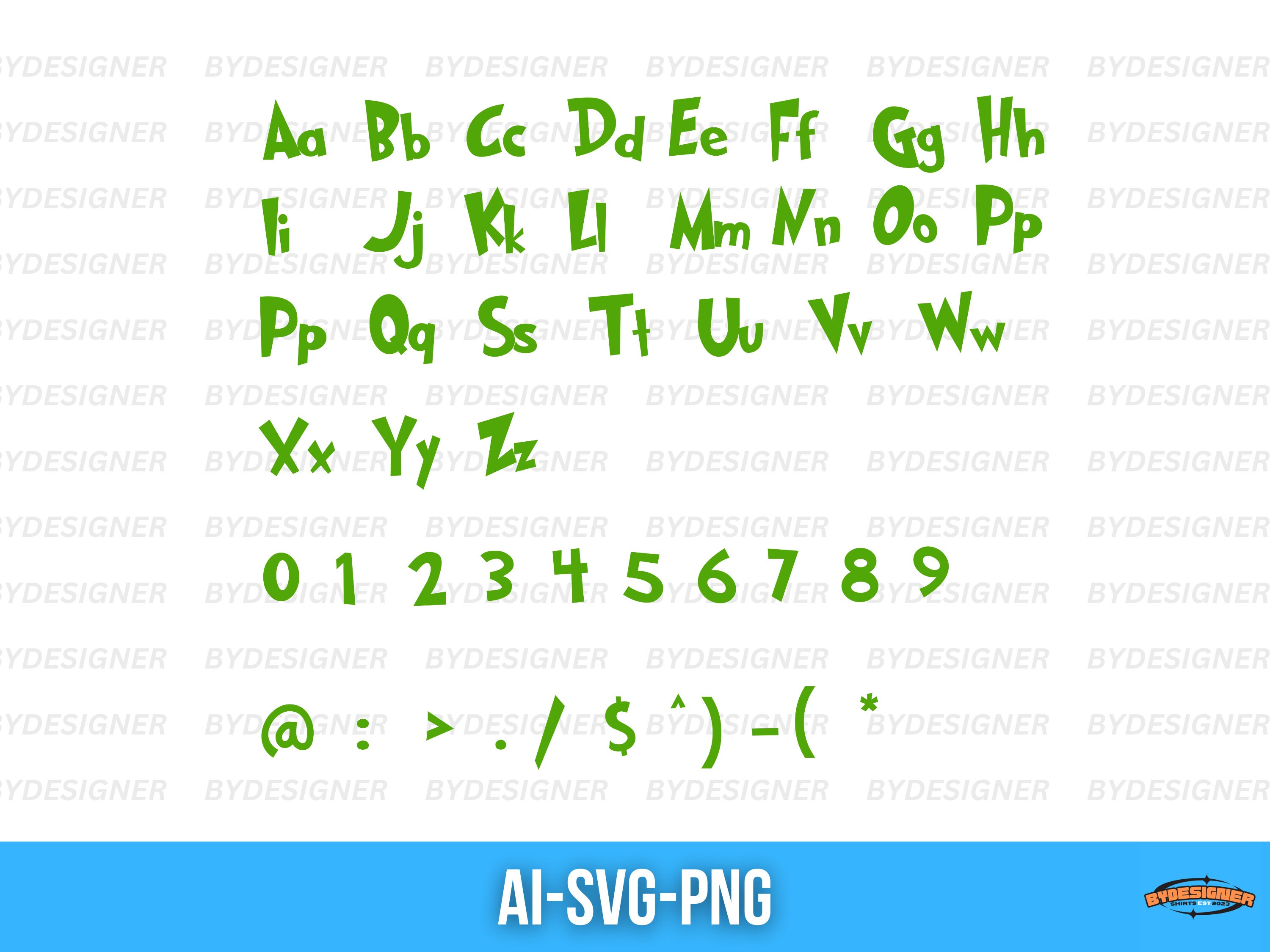 Grinch Font Svg Fuente Svg Alfabeto Svg Fuente De Carácter Verde Fuente De Dibujos Animados