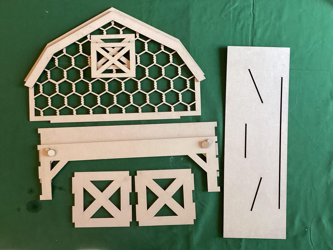 DIY MDF Barn Shelf Sitter Kit | Farmhouse Barn Tiered Tray Decor ...