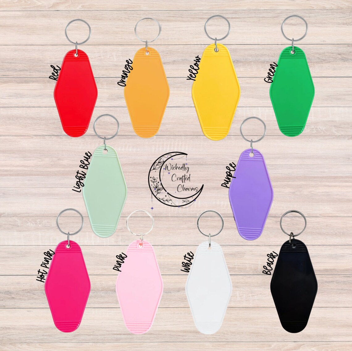 Personalized Designed Motel Keychain, Gifts for Them, Luggage Tag ...
