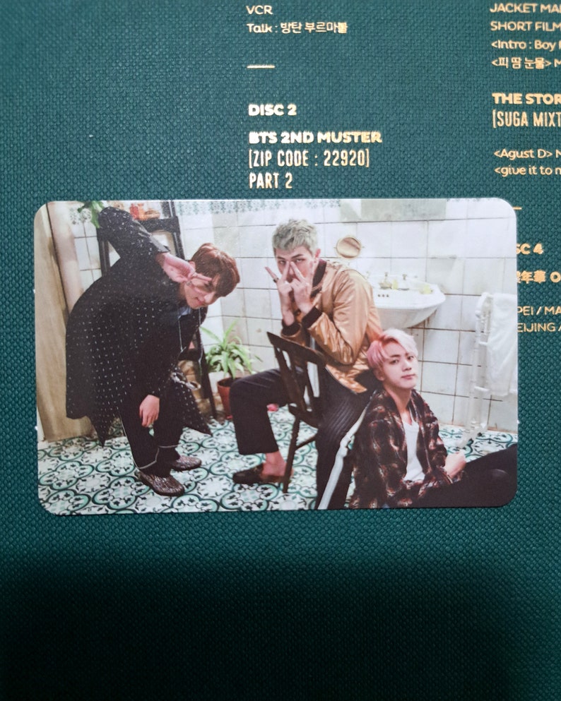 BTS Official Rare DVD Photocards (read Description for Details) - Etsy