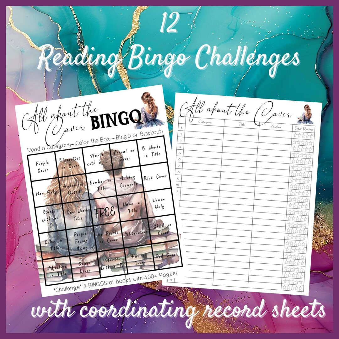 Reading Bingo Bundle | 12 Unique Reading Challenges + Record Sheets ...
