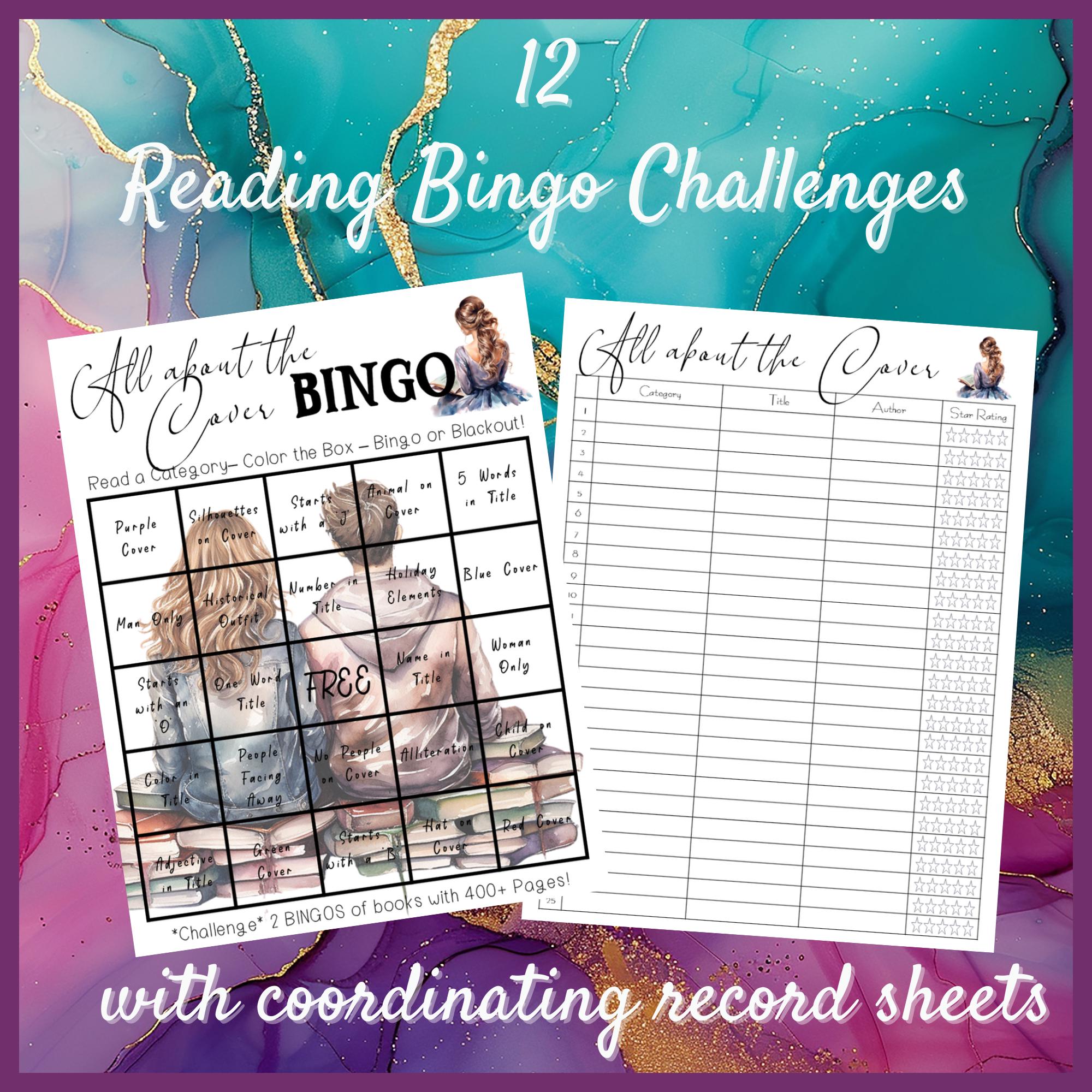 Reading Bingo Bundle | 12 Unique Reading Challenges + Record Sheets ...