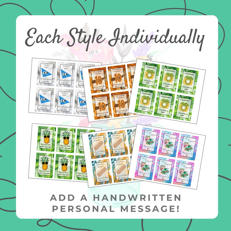 Cheeky Rizz Pick-up Lines Printable Valentines - Second Set - 2.75 X 3. ...