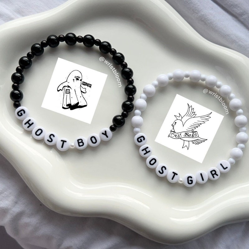 Ghost Boy and Ghost Girl Bracelet - Etsy