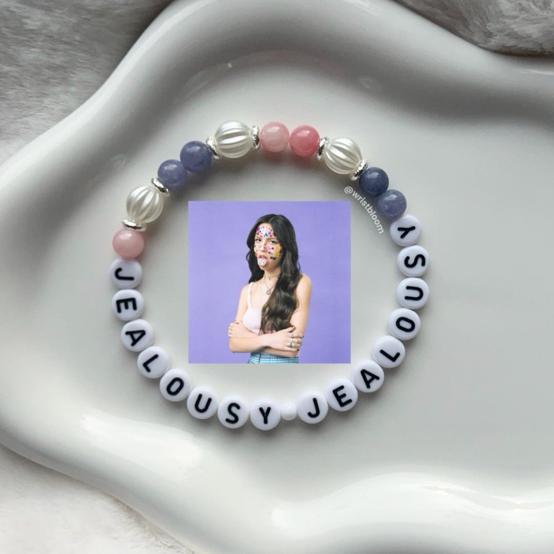 Olivia Rodrigo Jealousy Beaded Bracelet Music Bracelet Custom Length ...