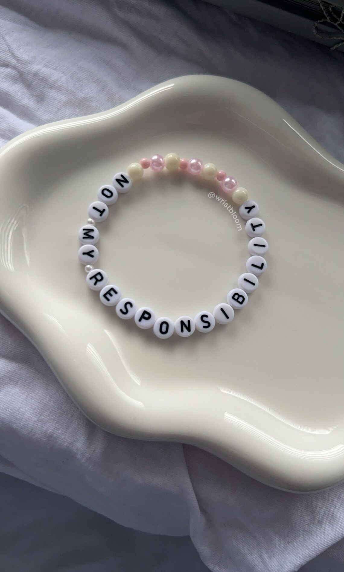 Billie Eilish Not My Responsibility Custom Length Bracelet Singer ...