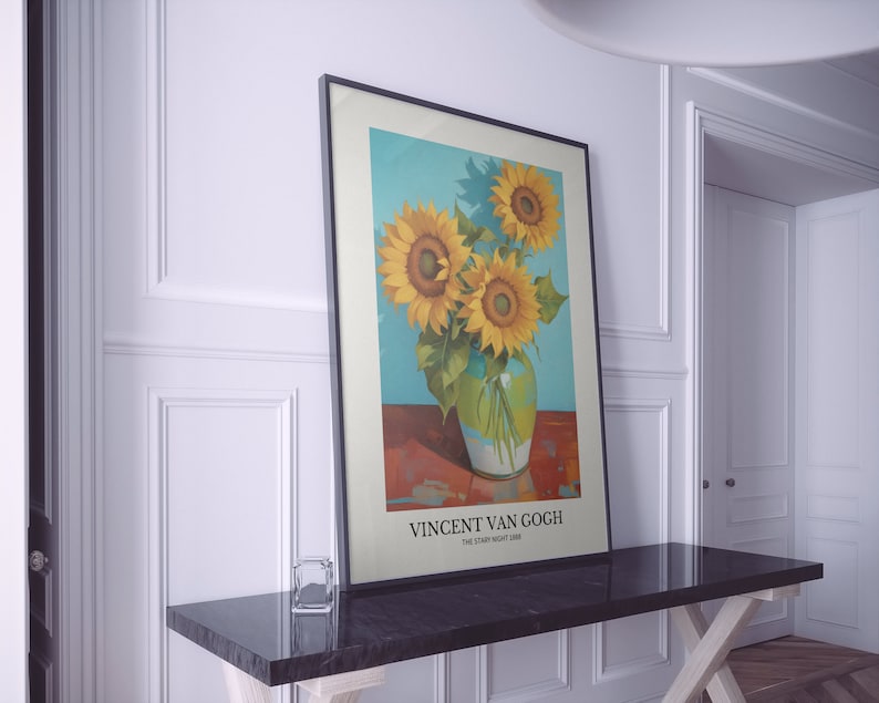 Vincent Van Gogh Set of 6 Art Prints , Digital Drawing Exhibition ...