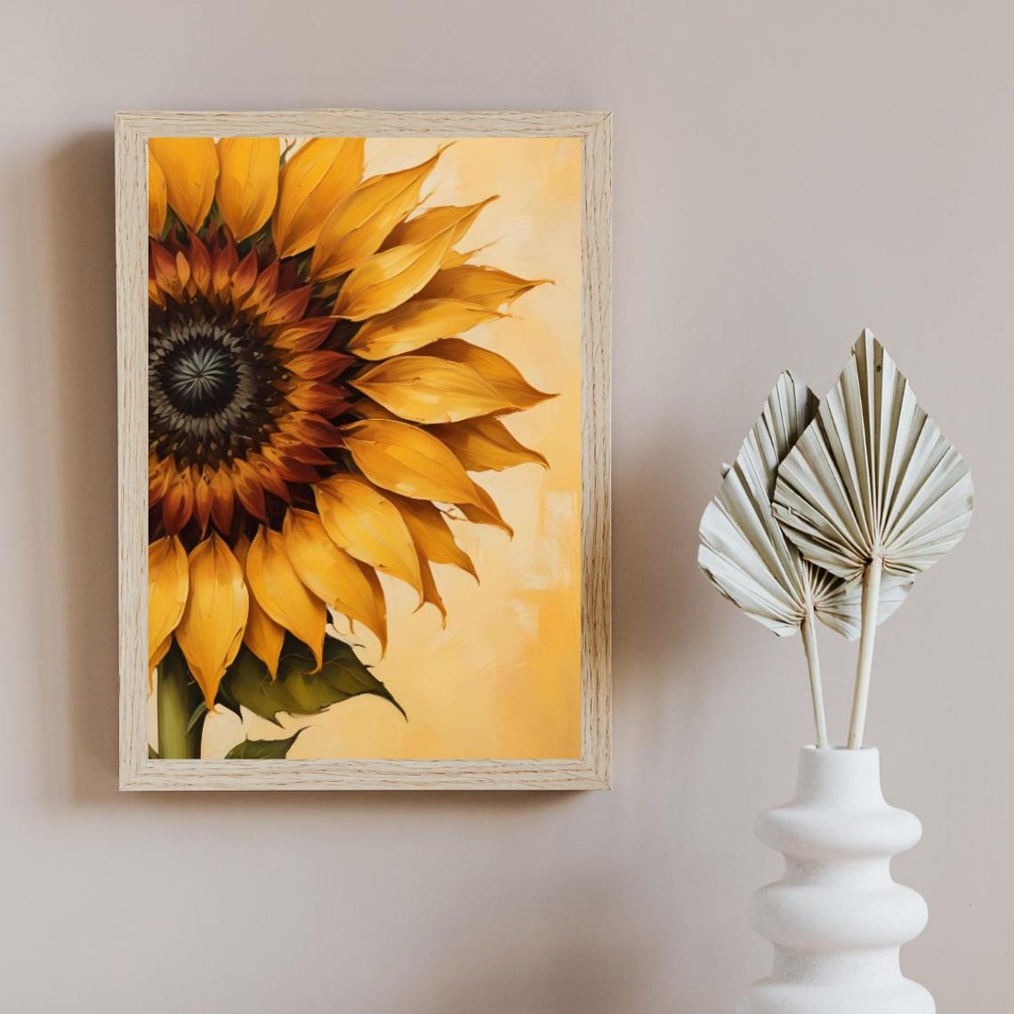 Vintage Sunflower Print, Spring Country Art Print, Floral Still Life ...