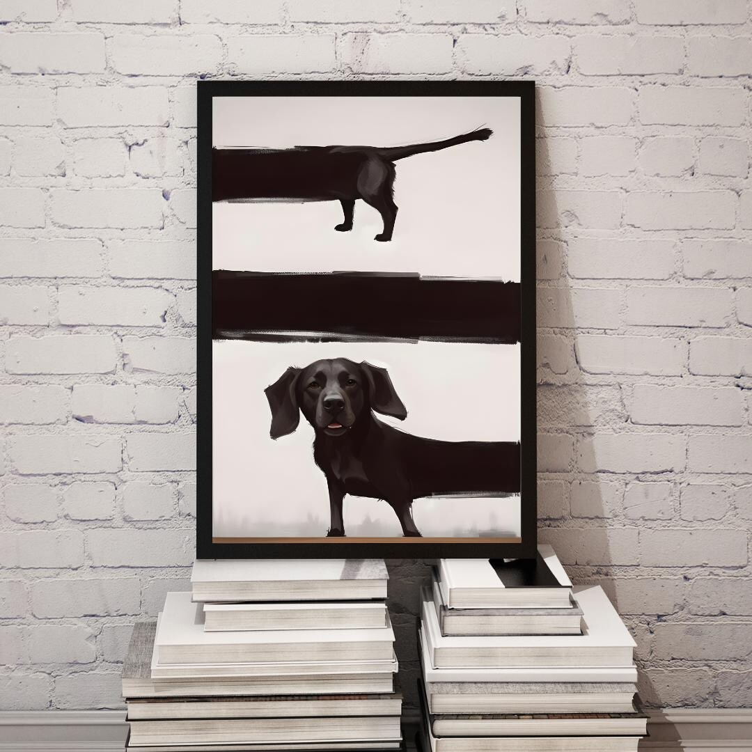 Funny Dog Canvas Art Print - Funny Dog Canvas Art Poster, Printable ...