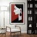 Red Abstract Woman Profile Print - Red Abstract Woman Profile Poster ...