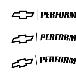 8 X Chevrolet Performance (different Style) Brake Caliper Vinyl Decals ...