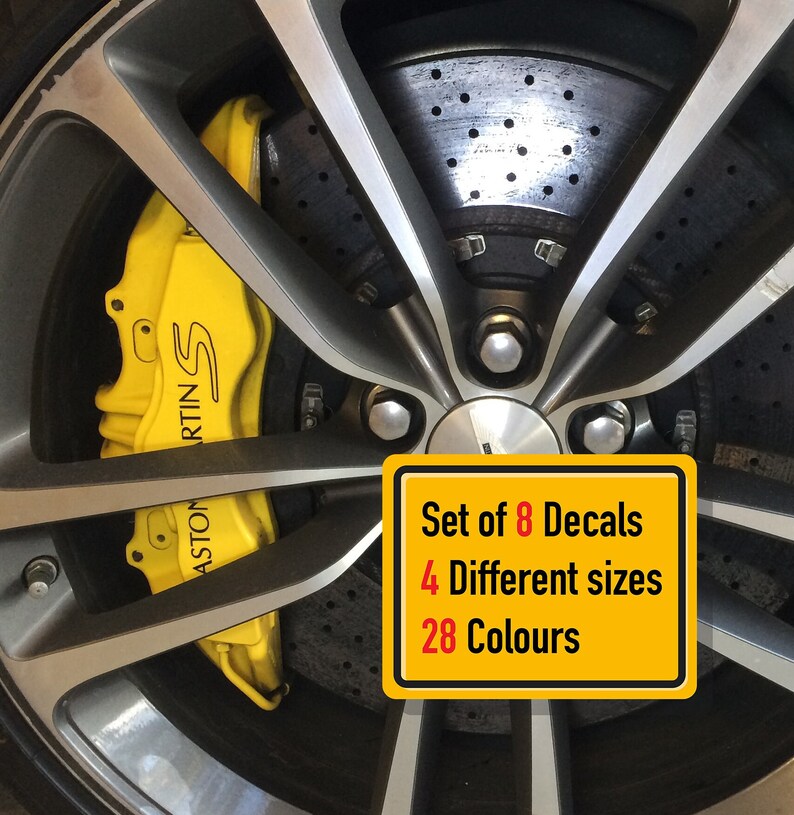 8 X Aston Martin DBS Brake Caliper Vinyl Decals Sticker - Etsy