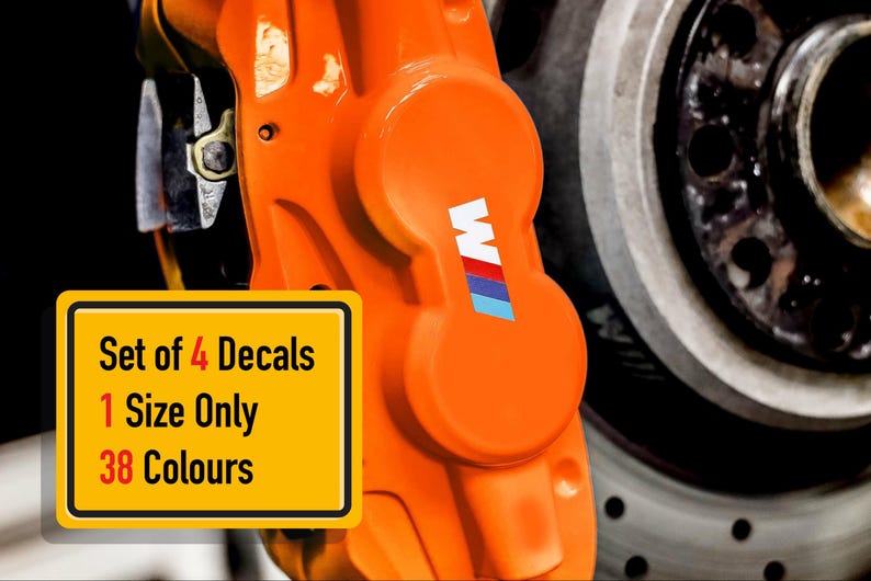 6 X BMW Performance (different Style) Brake Caliper Vinyl Decals ...