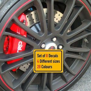 8 X Toyota Racing Development TRD different Style Brake Caliper Vinyl ...