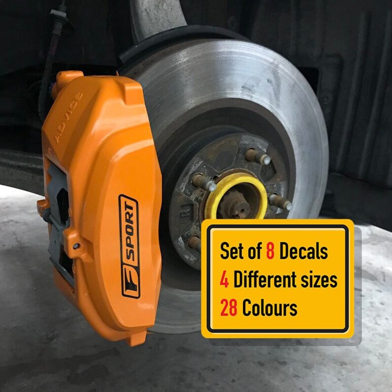 8 X Lexus F Sport different Style Brake Caliper Vinyl Decals Stickers ...