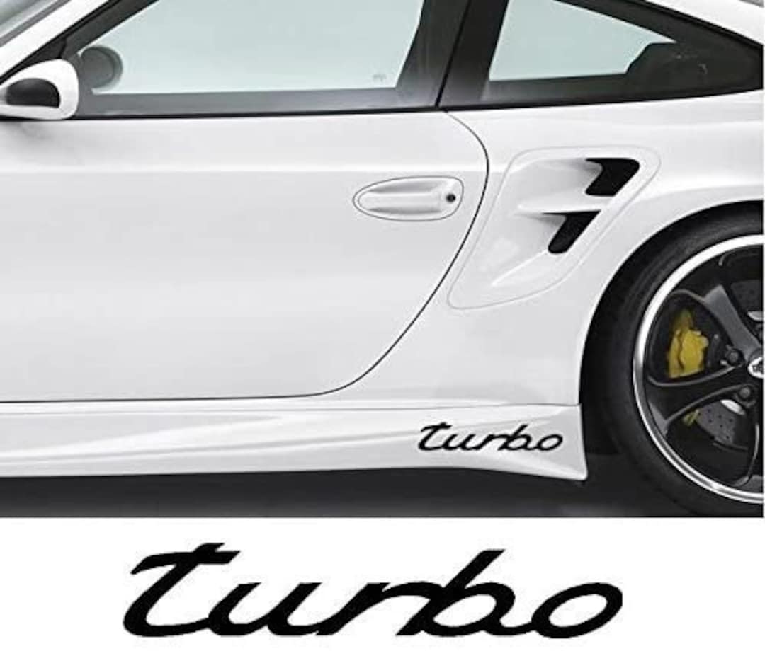 2 X P Car. Turbo/turbo S Side Door Car Decals Vinyl Stickers - Etsy