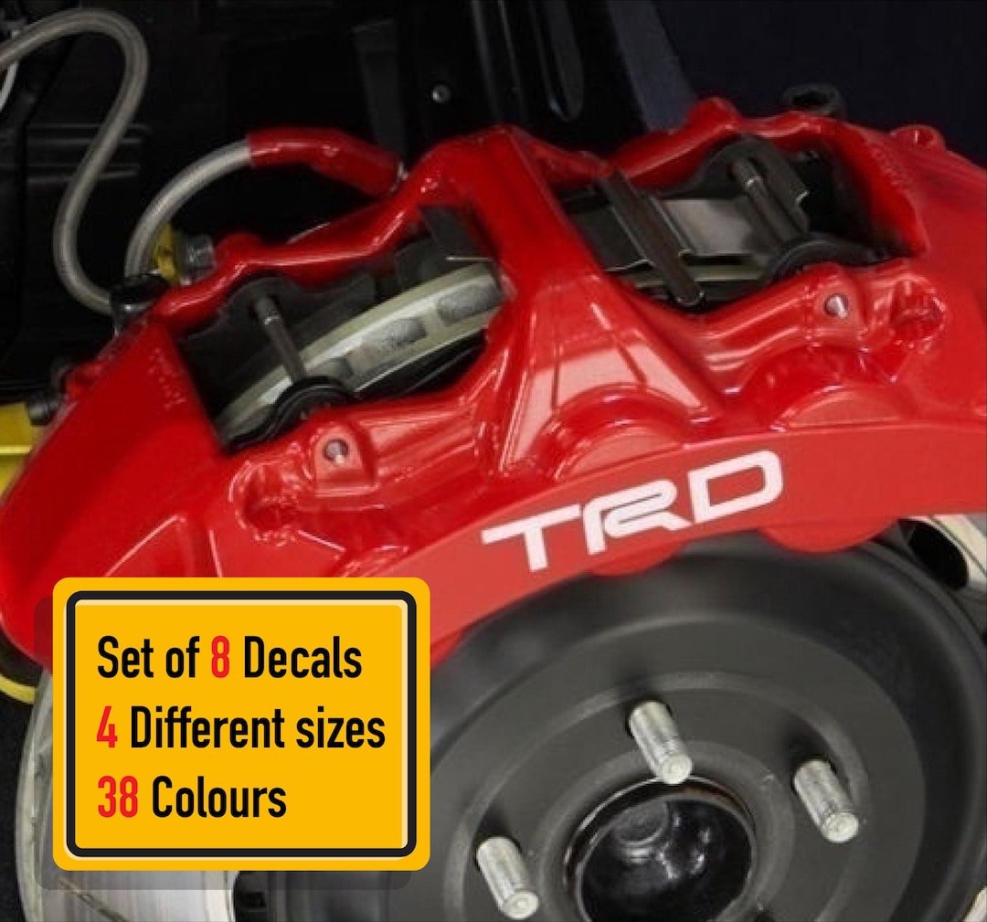 8 X Toyota Racing Development TRD (different Style) Brake Caliper Vinyl ...