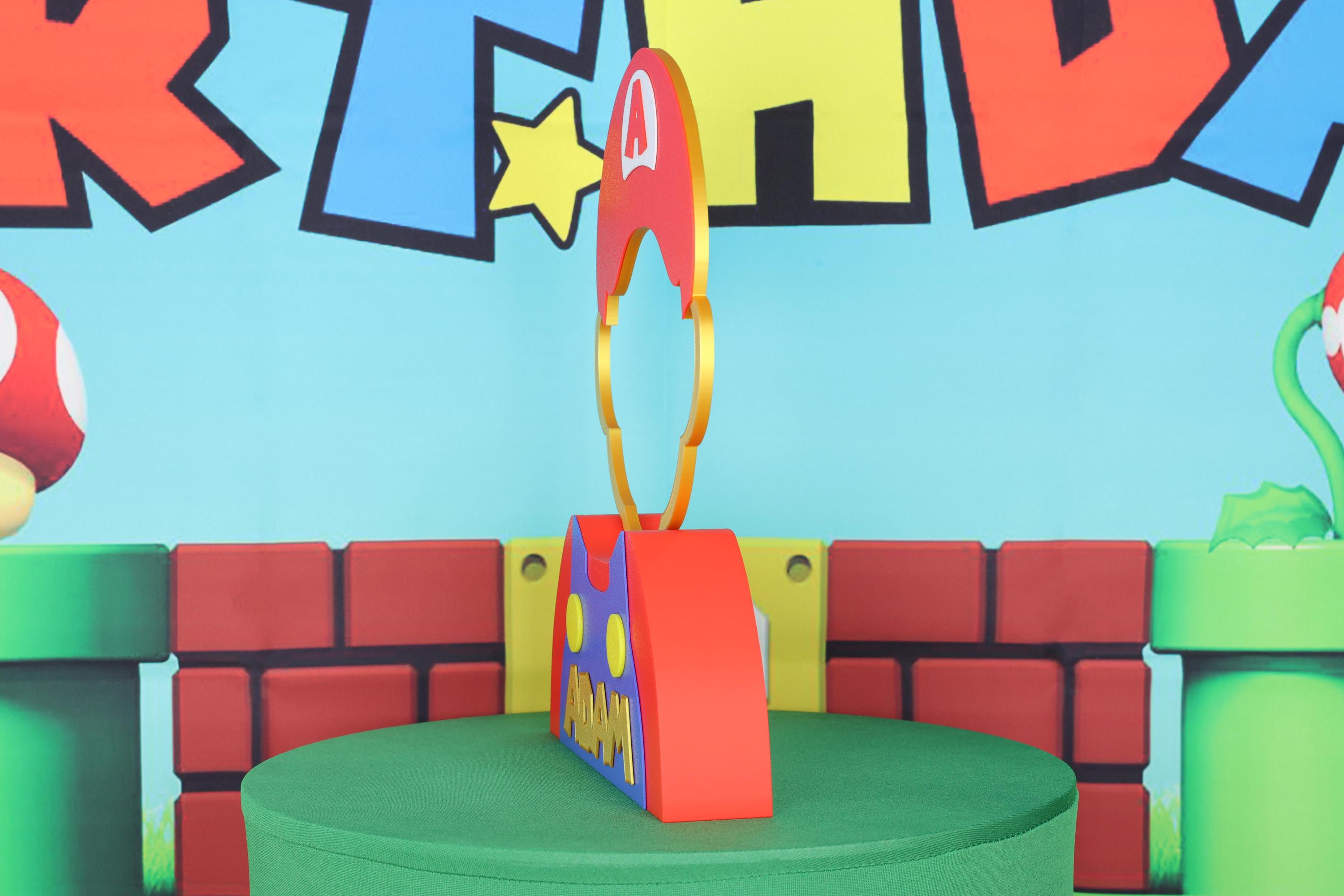 Super Mario Centerpiece Prop Personalized Custom Super Mario Boy Super ...