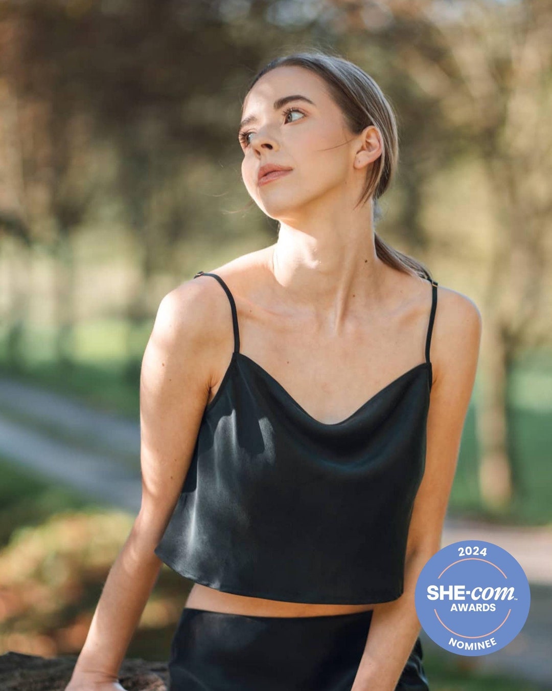 Mulberry Silk Top Black | C Ropped Silk Top | 100% Pure Silk Camisole ...