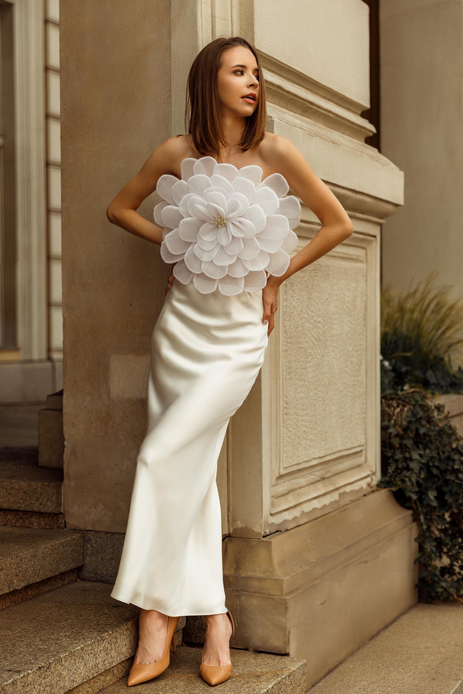 Ivory Silk Slip Skirt Maxi 100% Silk Skirt Fully Lined Off-white Long ...