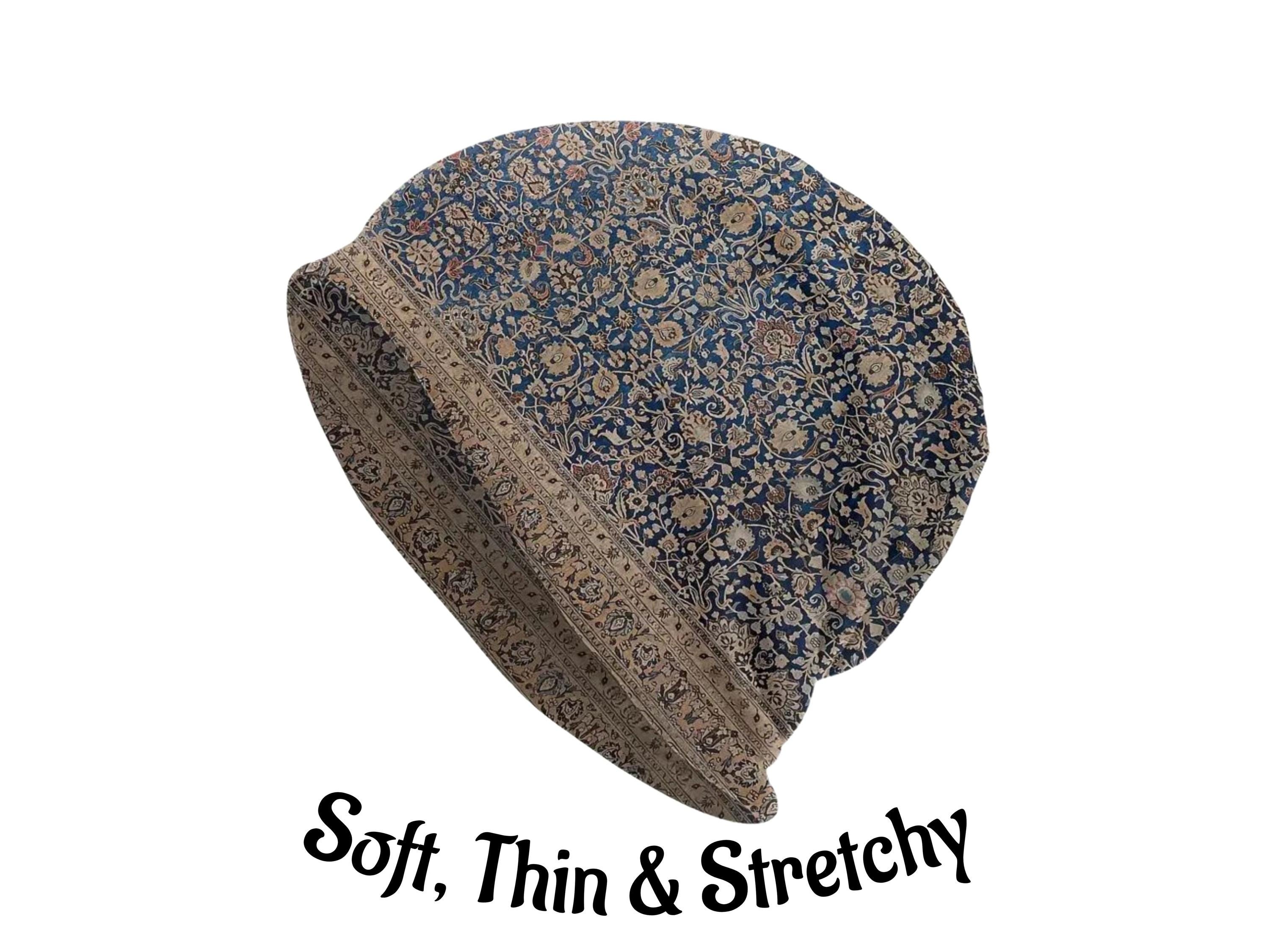 Men or Women Floral Pattern Headwear Slouch Beanie Headwear Lightweight ...