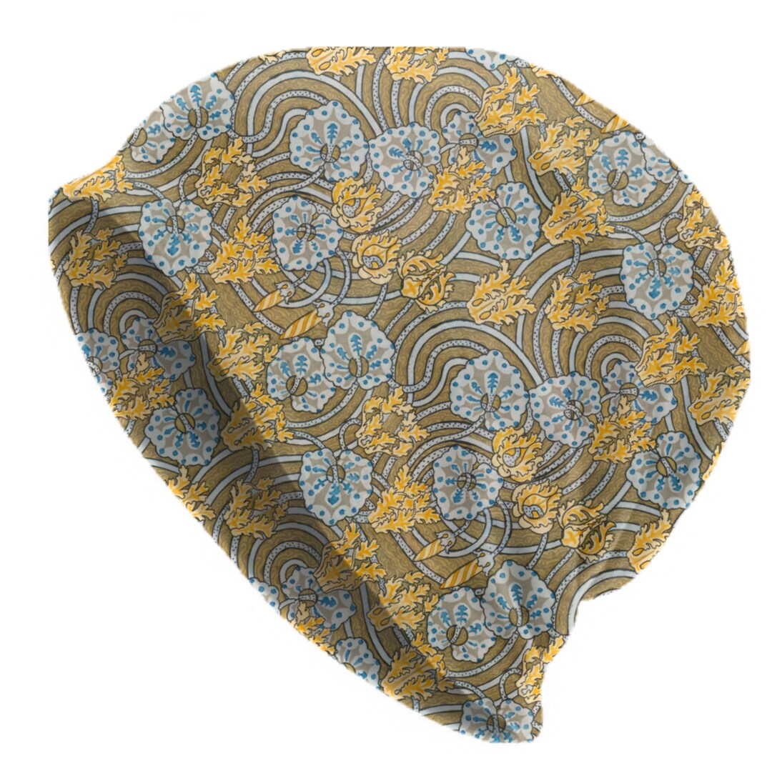 Art Nouveau Cyclamen Beanie – Maurice Pillard-verneuil Style Floral Hat ...