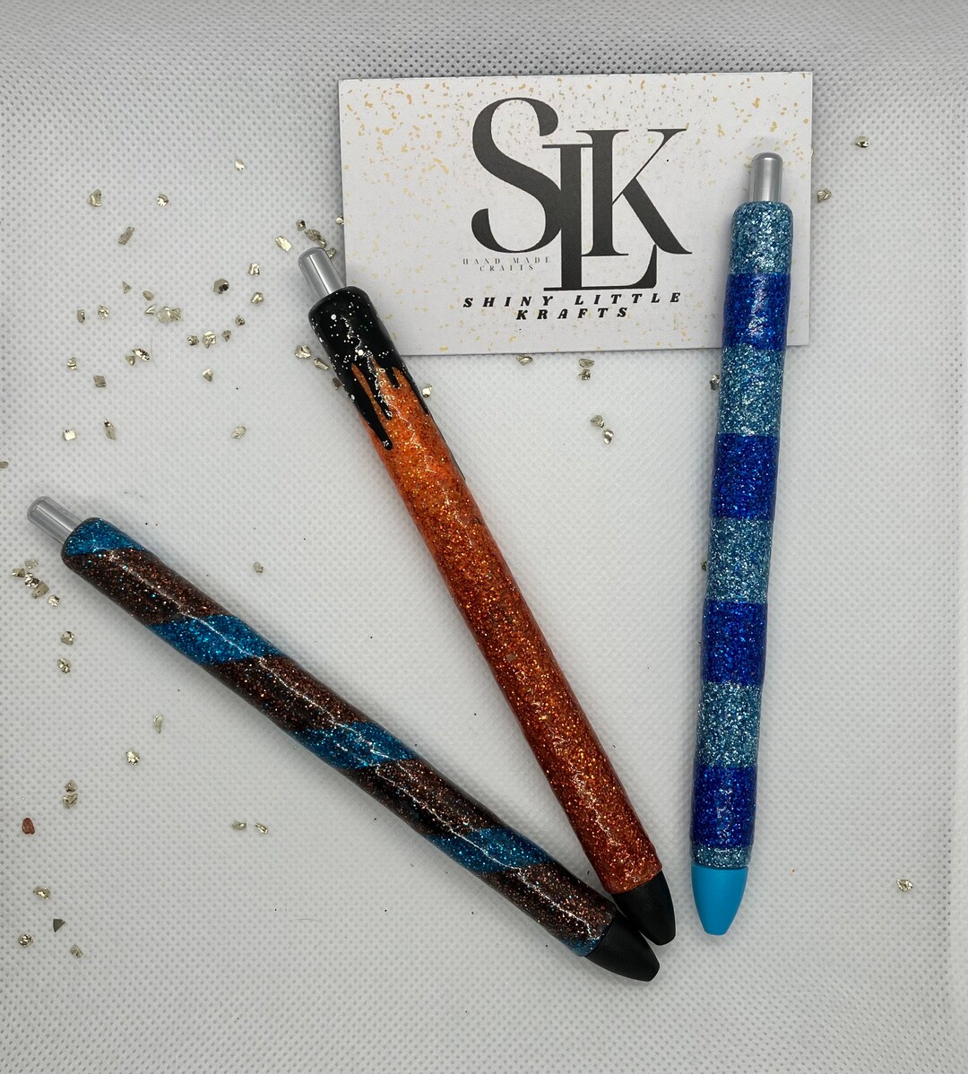 Textured Fidgeting Glitter Designed Pens - Etsy