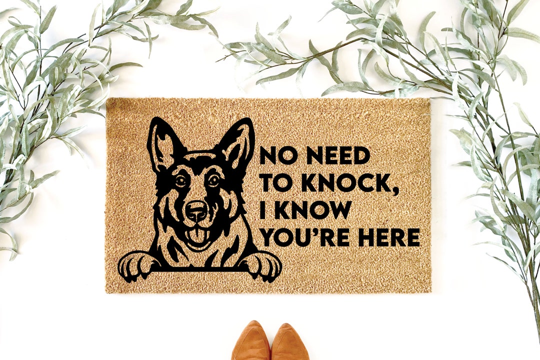 GERMAN SHEPHERD FUNNY Doormat, Funny Dog Doormat, Custom Doormat, Dog ...
