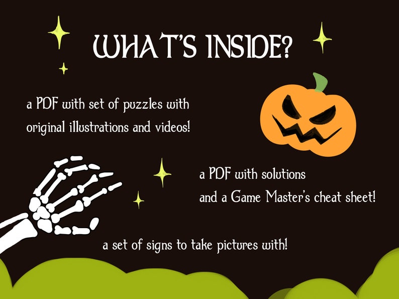Halloween Escape Room, Printable Game Kit DIY, Instant Download, Party ...