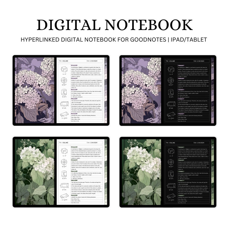 Digital Notebook, Goodnotes Cornell Notes, Student Notebook, Notability ...