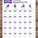 30-day Chair Workout Challenge: Exercise Planner (printable PDF) - Etsy