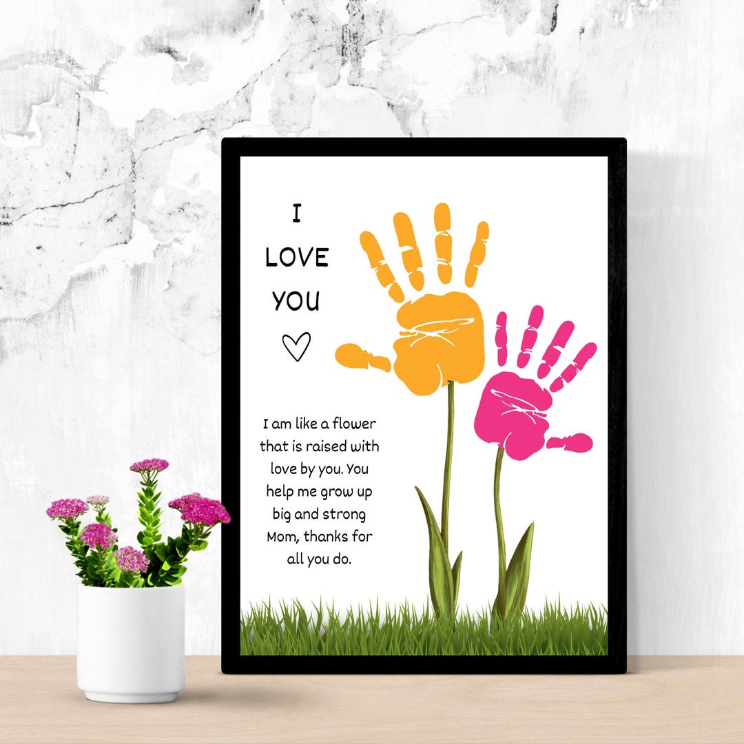 Mother's Day Handprint, Handprint Craft, Printable Activity for ...