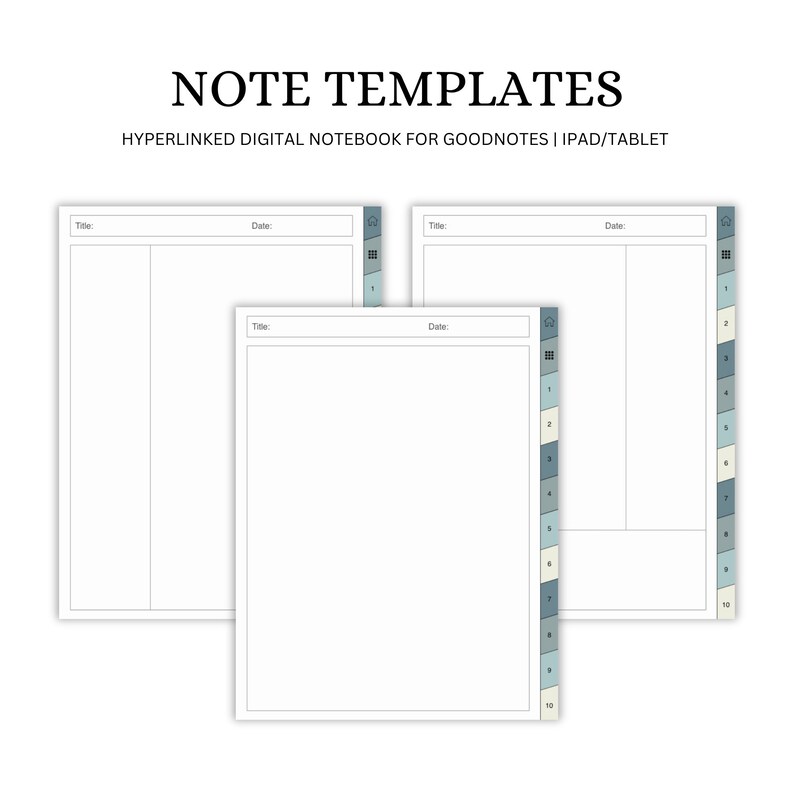 Digital Notebook, Goodnotes Cornell Notes, Student Notebook, Notability ...