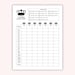 5 Crowns Score Sheet: Printable Score Card (letter/a4/a5 Digital ...