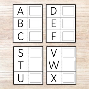 Alphabet Uppercase Matching Game Printable, Toddler Matching Activity ...