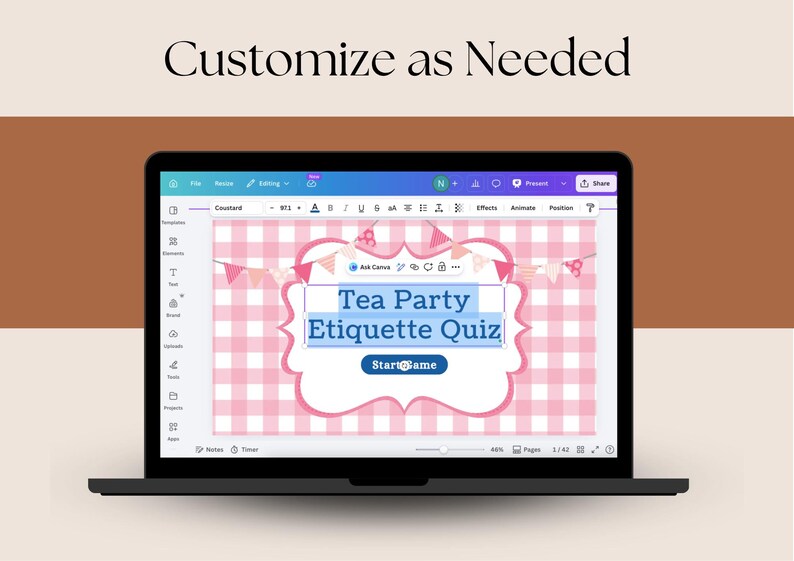Tea Party Etiquette Quiz, Tea Party Game, Tea Trivia, Tea Shower Games ...
