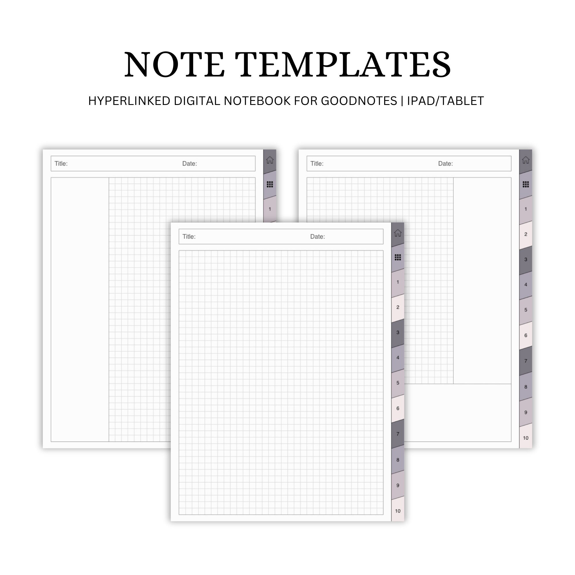 Digital Notebook, Goodnotes Cornell Notes, Student Notebook, Notability ...