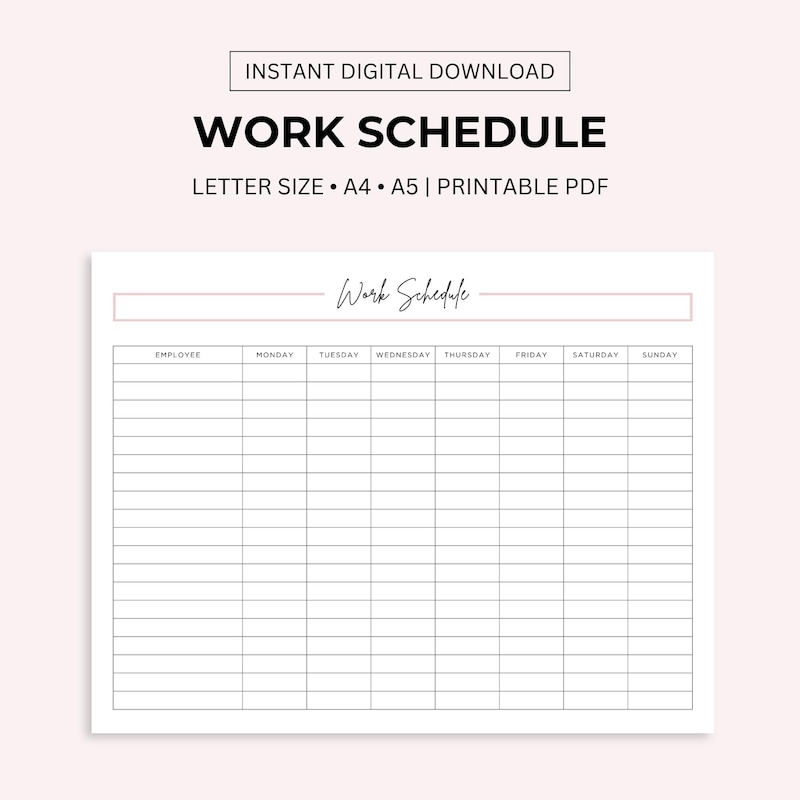 Etsy Kids Schedule - Etsy