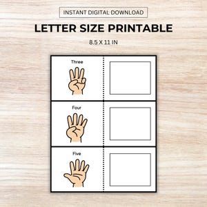 Number Counting Matching Game Printable, Toddler Matching Activity ...