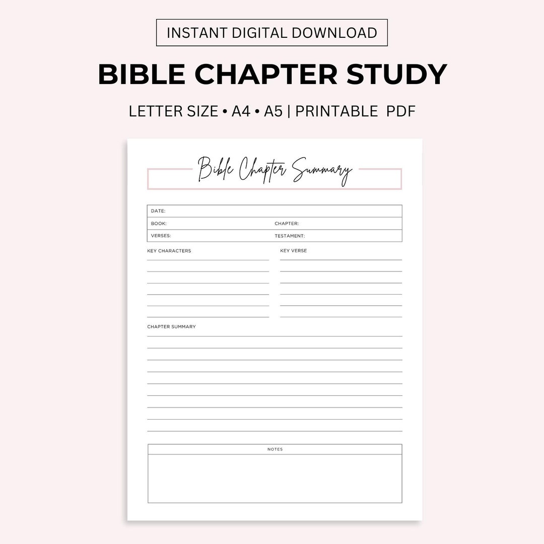 Bible Chapter Summary Printable, Bible Study, Bible Summary, Faith ...