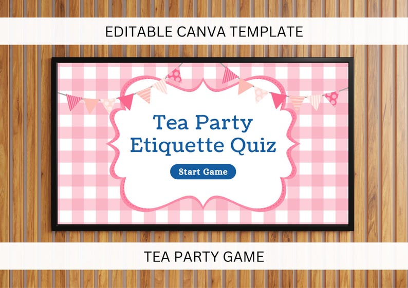 Tea Party Etiquette Quiz, Tea Party Game, Tea Trivia, Tea Shower Games ...