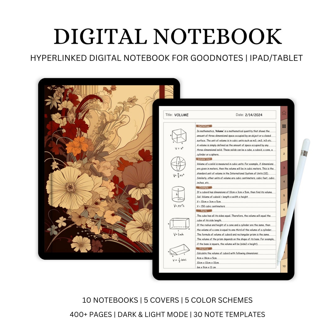 Digital Notebook, Goodnotes Cornell Notes, Student Notebook, Notability ...