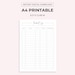 Treadmill Log Printable: Gym & Workout Tracker (PDF) - Etsy