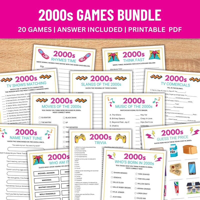 Games in the 2000s - Etsy