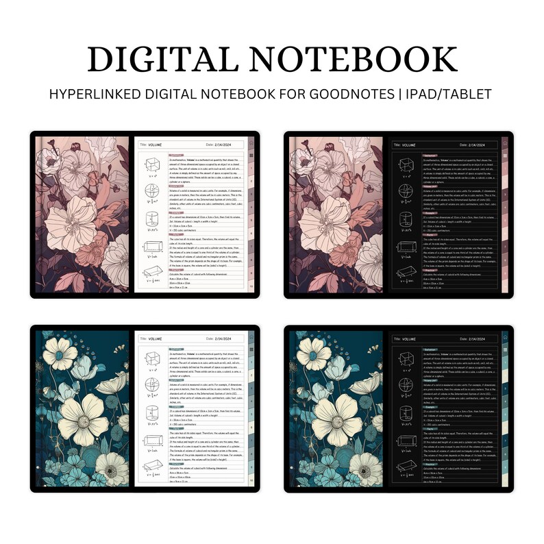 Digital Notebook, Goodnotes Cornell Notes, Student Notebook, Notability ...