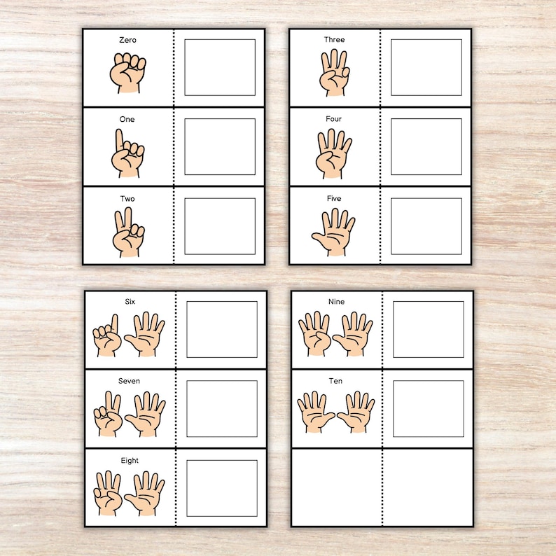 Number Counting Matching Game Printable, Toddler Matching Activity ...