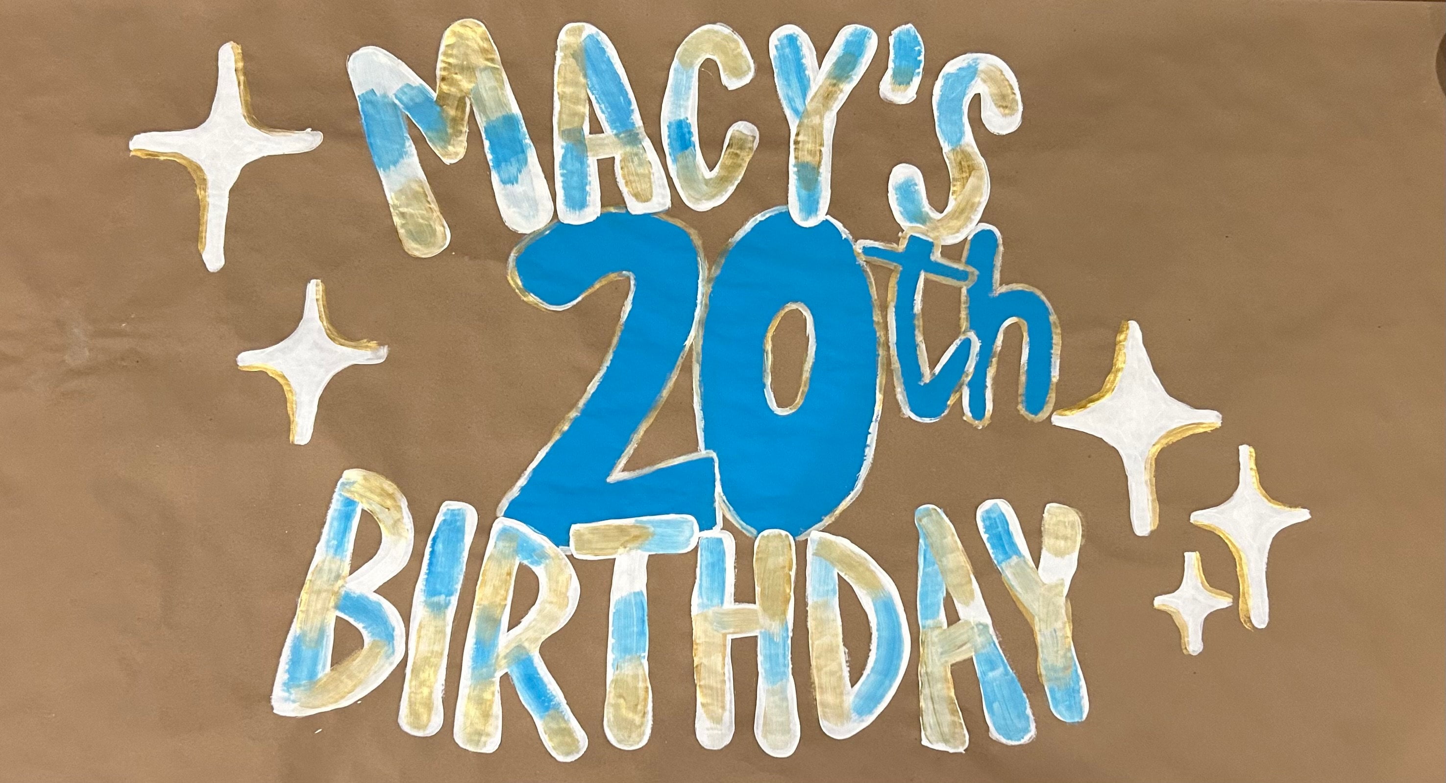 Custom Brown Paper Banners for Special Occasions Birthdays - Etsy