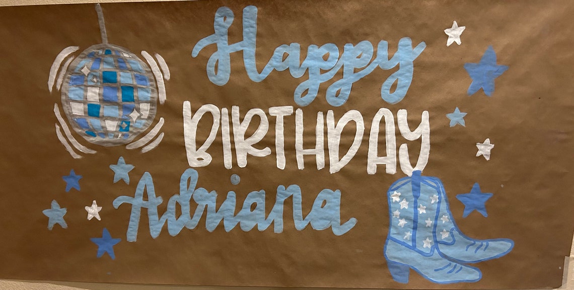 Custom Brown Paper Banners for Special Occasions Birthdays - Etsy
