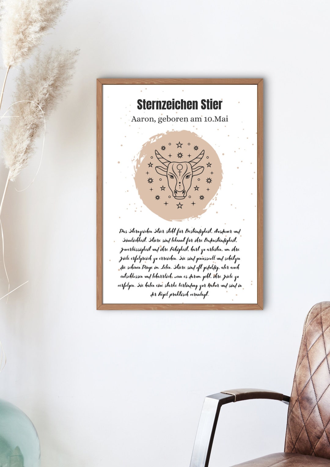 Star Constellation POSTER Zodiac Sign Taurus Astrological Poster ...